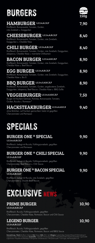Menu | Burger One