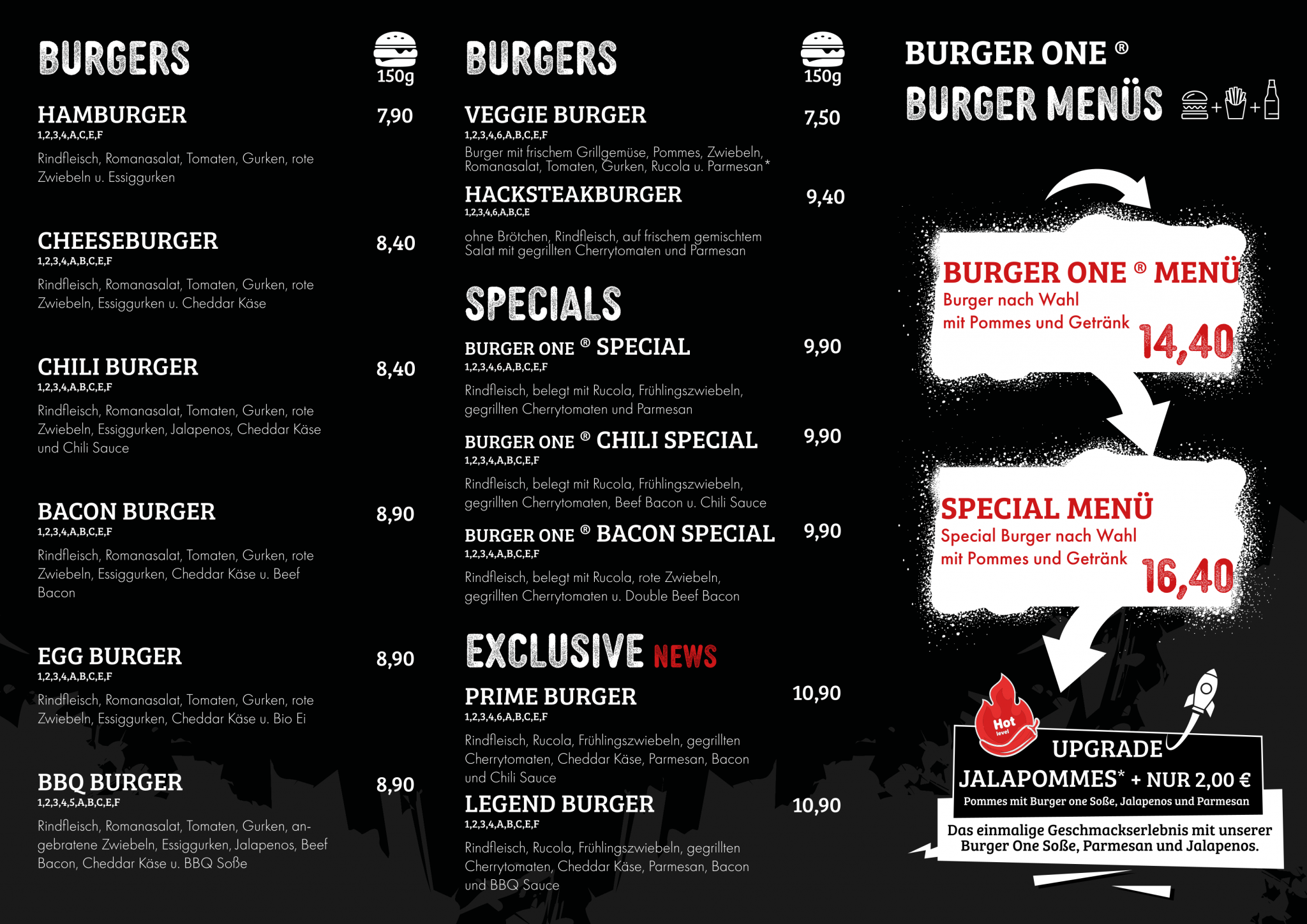 Menu | Burger One